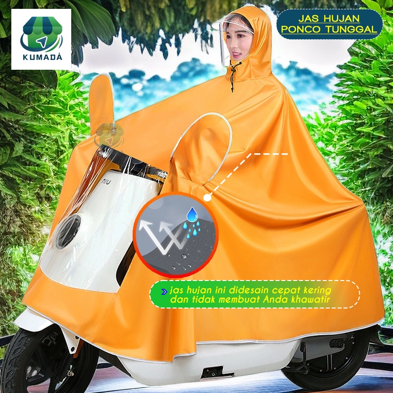 Jual KUMADA Jas Hujan Motol Pria Dan Wanita Tebal Anti Angin Oxford ...