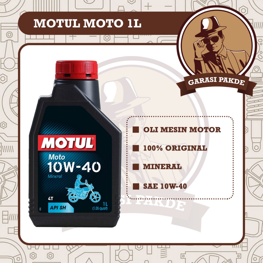 Jual Motul 4T Moto 10W40 1L - Oli Mesin Motor Premium Original | Shopee Indonesia