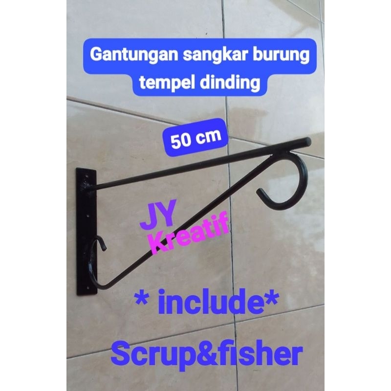 Jual gantungan sangkar burung besar gantungan pot bunga hias gantungan ...