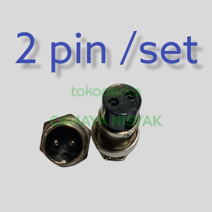 Jual Konektor CB 2 PIN connector jack jak jek jeck soket conector 2 P | Shopee Indonesia