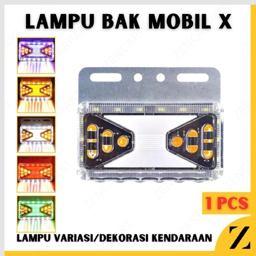 Jual Lampu Bak Samping Led Model X Mobil Truk Kontainer 24V 24 Volt 6D ...