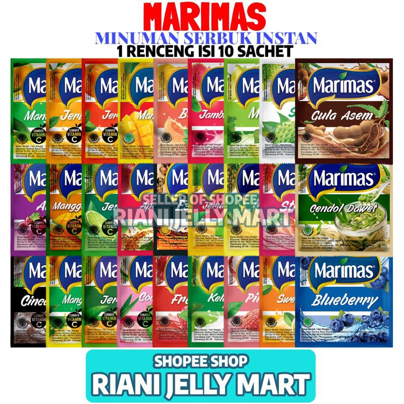 Jual Minuman Marimas 1 Renceng Isi 10 Sachet | Shopee Indonesia