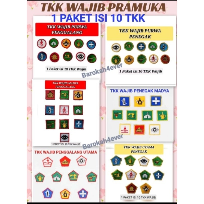 Jual (PAKET ISI 10) TKK WAJIB PRAMUKA PENGGALANG DAN PENEGAK | Shopee Indonesia