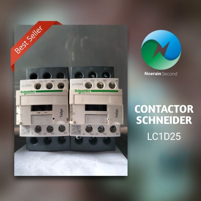 Jual CONTACTOR SCHNEIDER LC1D25-220V-40AMPERE | Shopee Indonesia