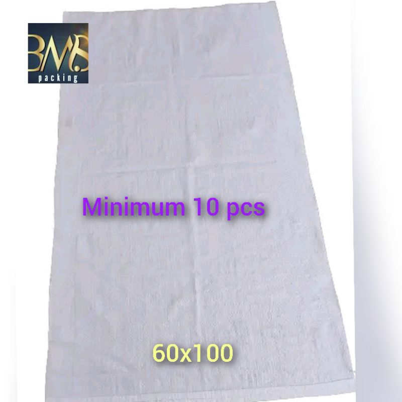 Jual karung plastik baru putih 50 kg (60x100) | Shopee Indonesia