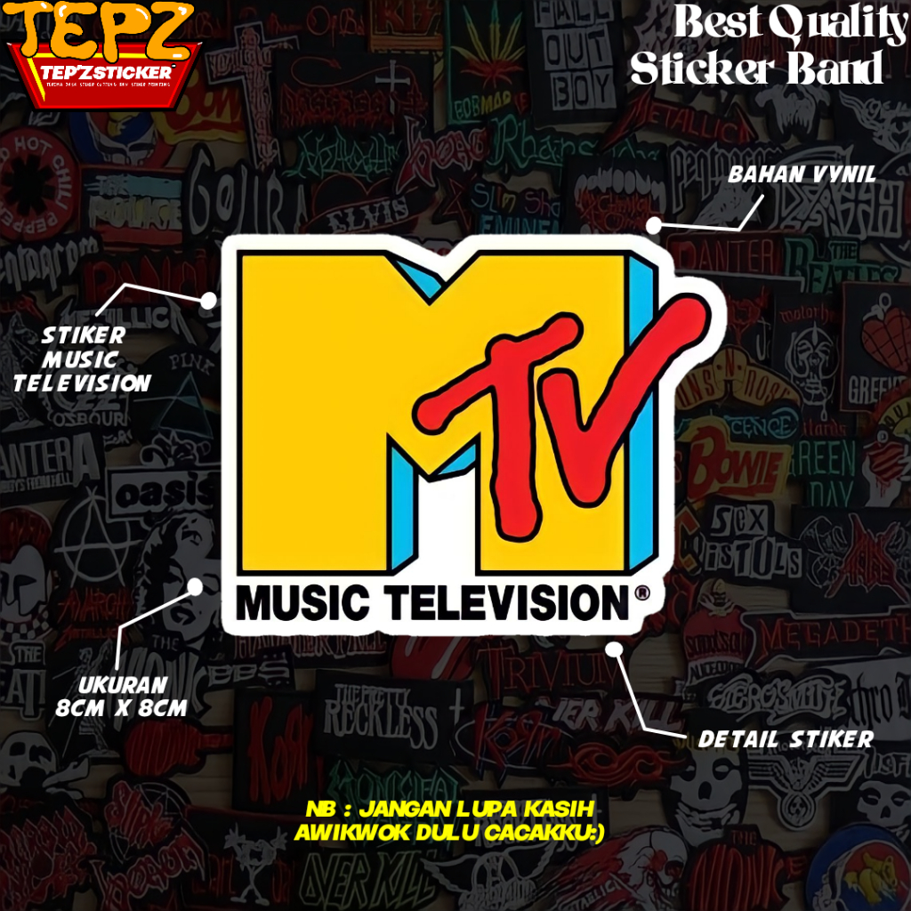 Jual STIKER STICKER (MUSIC TELEVISION) STIKER BAND|STIKER METAL|STIKER ...