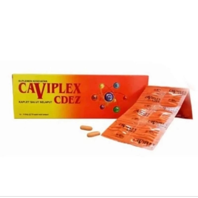 Jual CAVIPLEX CDEZ Strip isi 10 kap / multivitamin dan zinc | Shopee ...