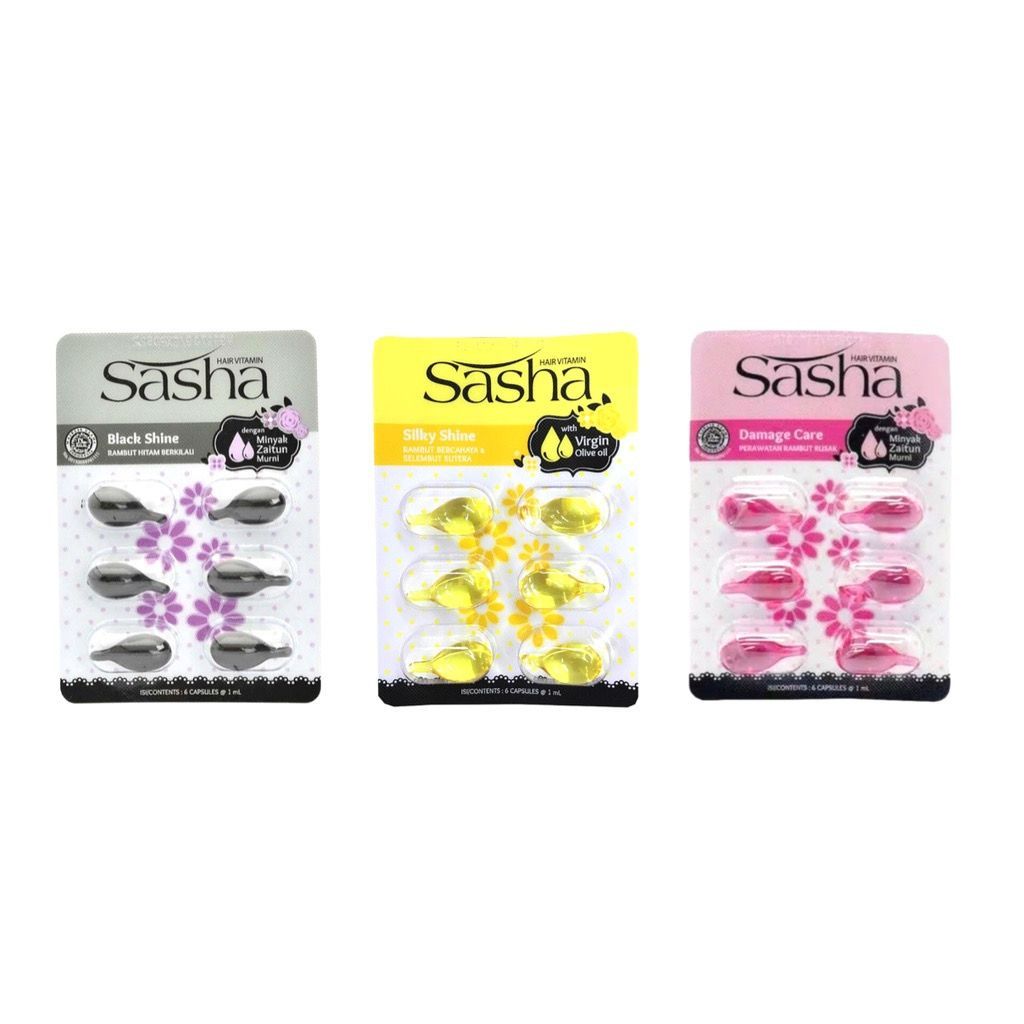Jual Sasha Hair Vitamin Sachet isi 6 capsule | Shopee Indonesia
