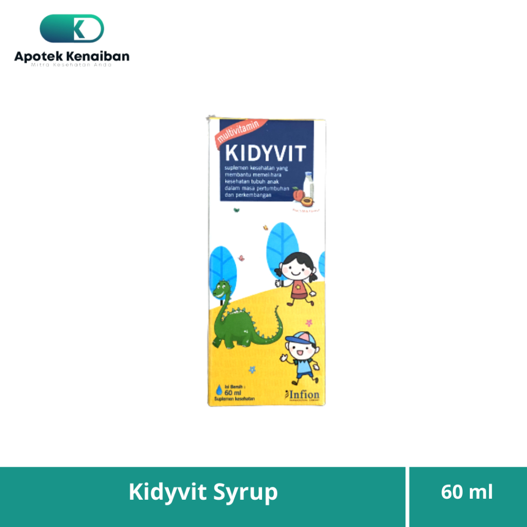 Jual KIDYVIT SIRUP 60 ML / MULTIVITAMIN ANAK UNTUK DAYA TAHAN TUBUH ...