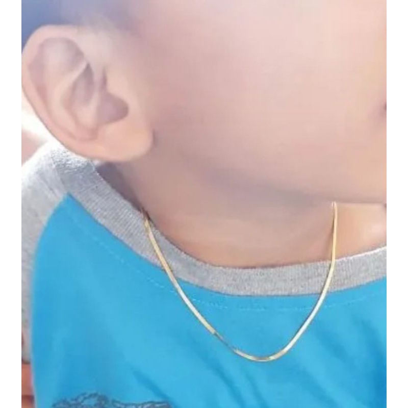 Jual Kalung anak model pipih & tulang belut titanium anti karat ...