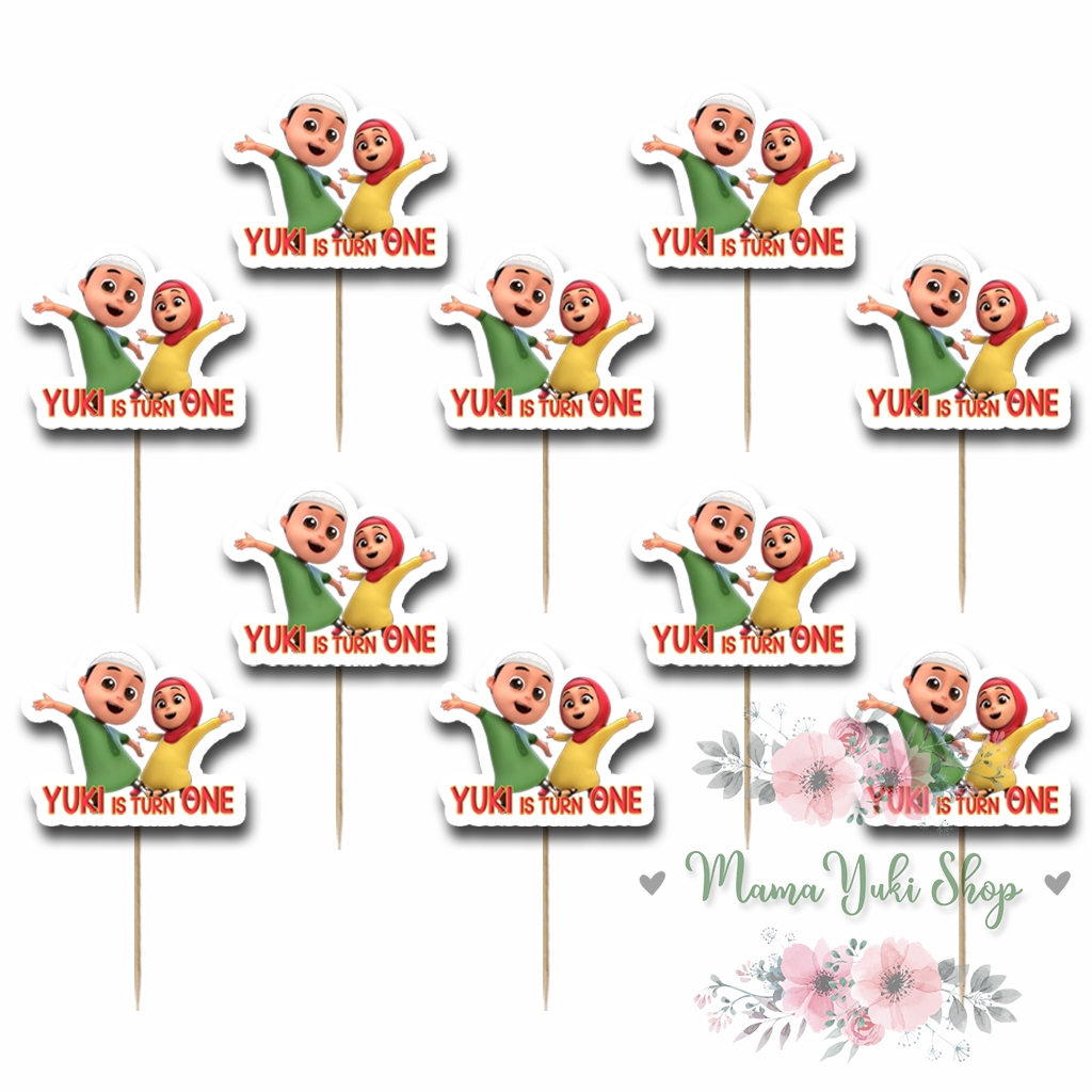 Jual Topper Cake Cupcake Costum NAMA dan UMUR NUSSA dan RARA | Shopee ...