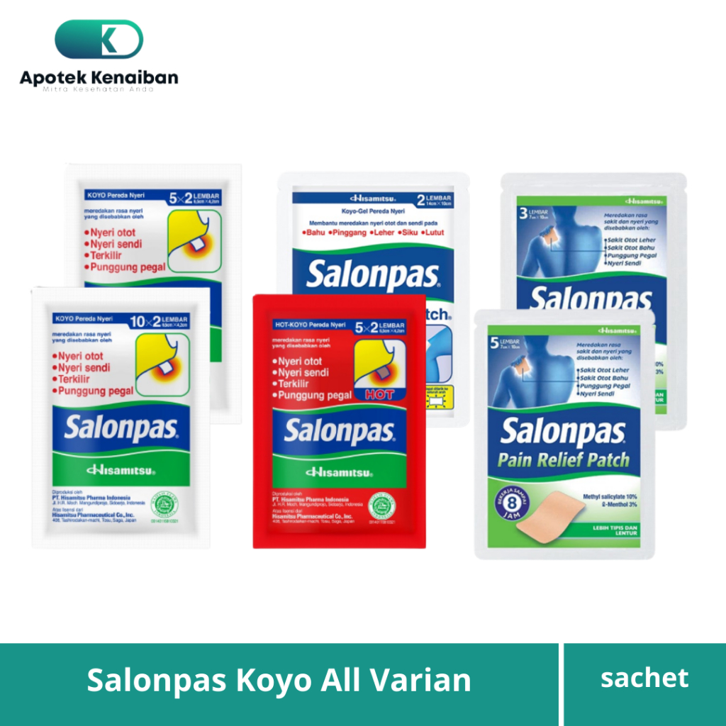 Jual SALONPAS KOYO BIRU / SALONPAS PAIN RELIEF / SALONPAS HOT ...