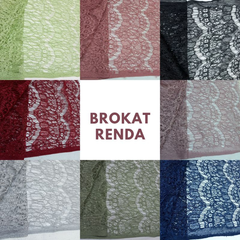 Jual KAIN BROKAT / BROKAT RENDA HALUS / NEW BROKLAT / BROCADE MOTIF ...