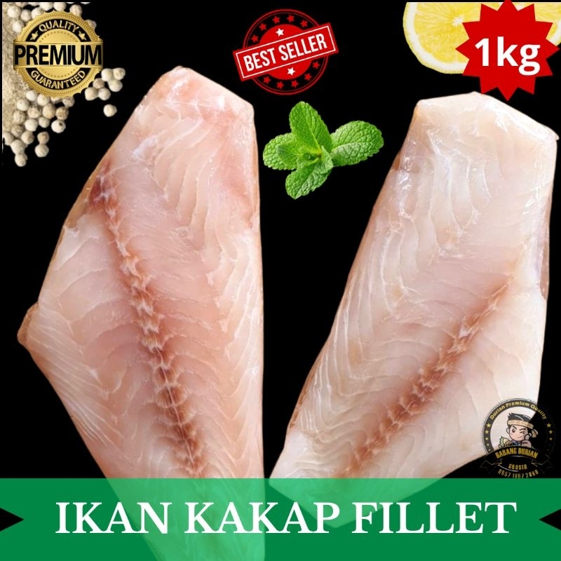 Jual IKAN KAKAP FILLET PREMIUM 1KG FROZEN/IKAN BARRAMUMDI PREMIUM 1KG ...
