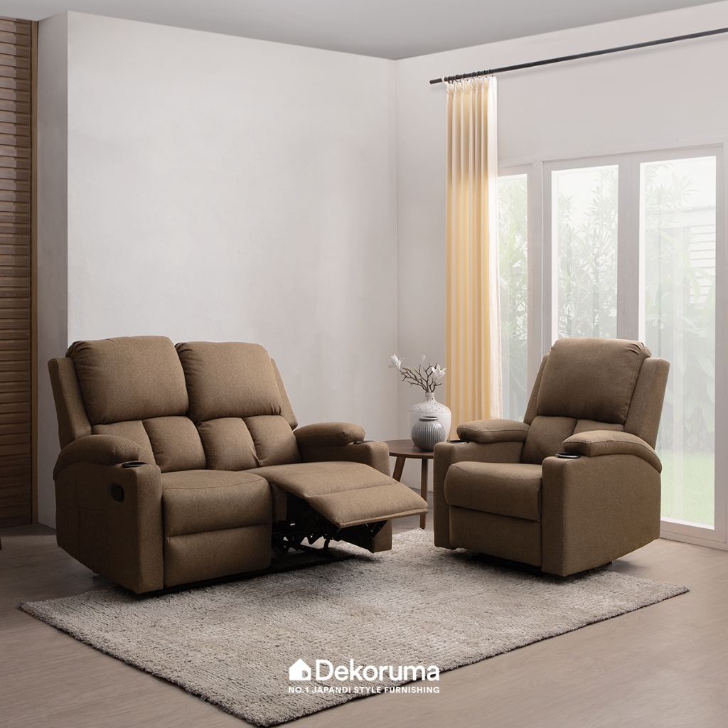 Jual Dekoruma HASHI Sofa Recliner / Sofa Santai / Sofa Kain Adjustable ...