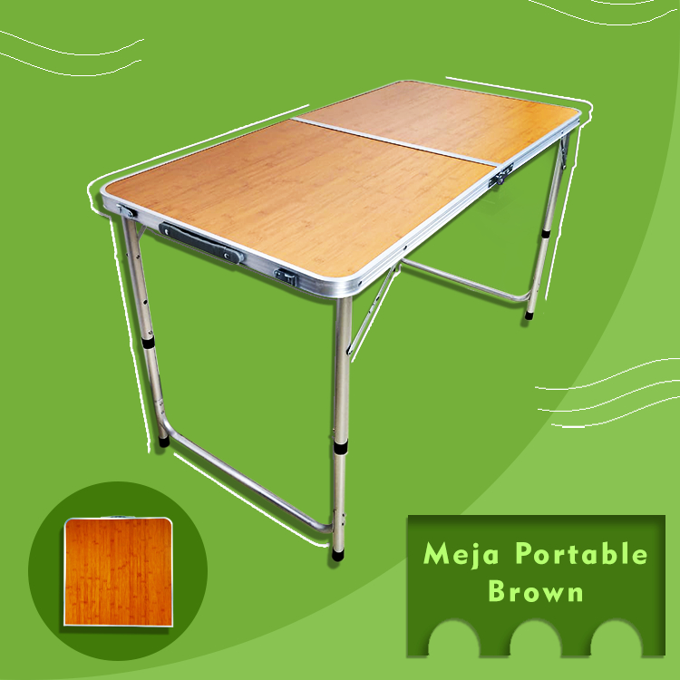 Jual Paket Murah Meja Lipat Koper Hpl Serbaguna meja lesehan Meja Portable Kaki Bulat - WH ...