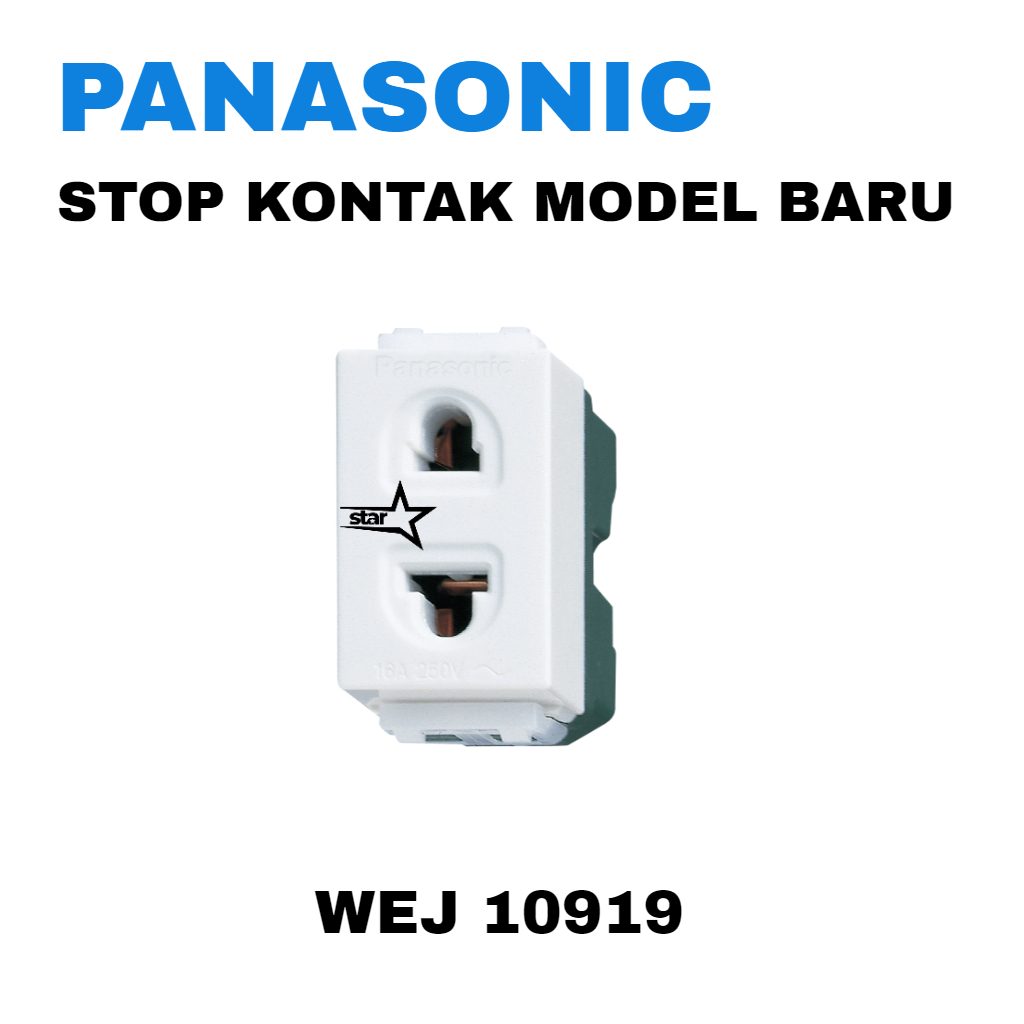Jual Stop Kontak Panasonic WEJ 10919 Model Baru | Shopee Indonesia
