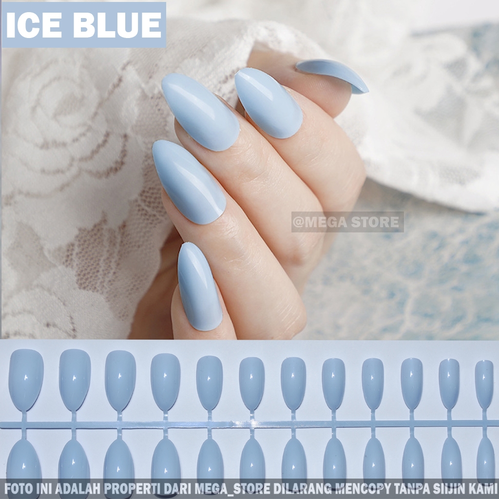 Jual (PRODUK LIVE) KUKU PALSU STILETTO GLOSSY + LEM GEL BAGIAN 1 / 60 ...