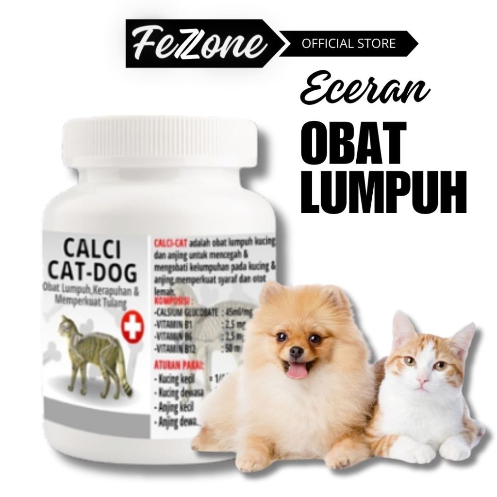 Jual SUPLEMEN TULANG KUCING OBAT LUMPUH CALCI CAT-DOG KUCING ANJING ...