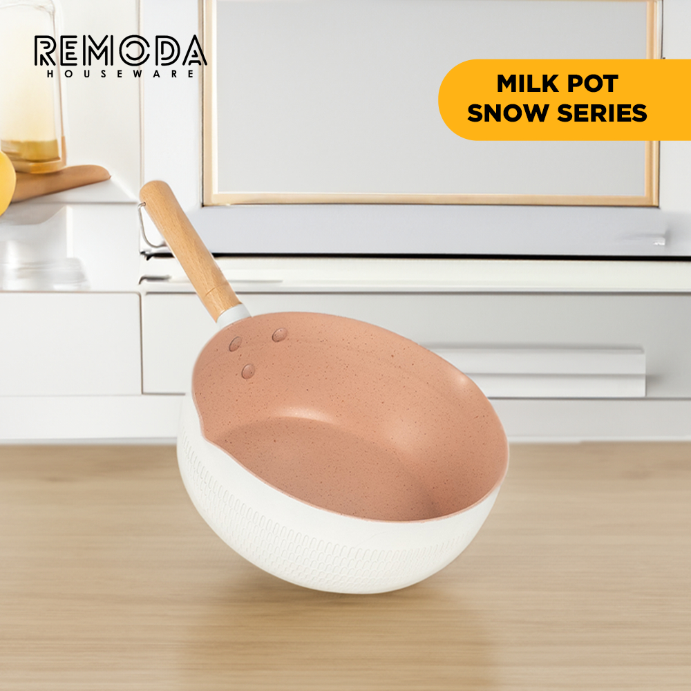 Jual Remoda Sauce Pan Panci Susu 18-22cm Coating Granite Gagang Kayu ...