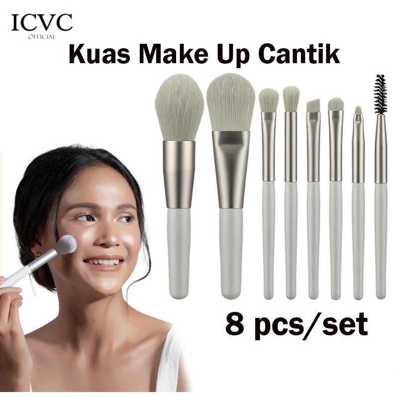 Jual Set Kuas Make Up 8 in 1/ Make Up Tools / Make Up Brush/ Set Paket ...