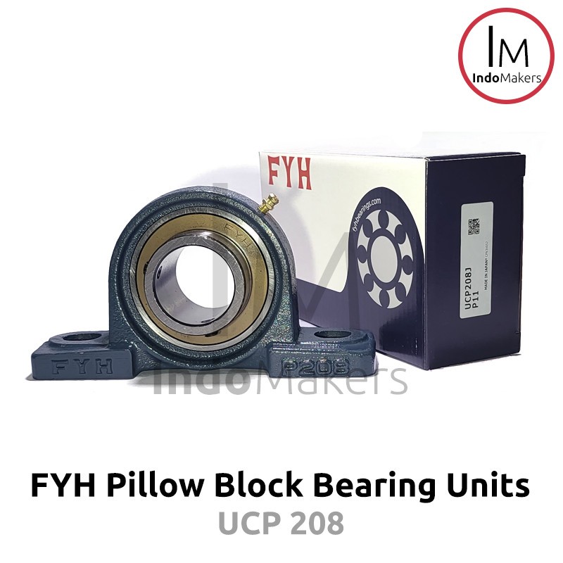 Jual Pillow Block Bearing Unit UCP 208 - As 40mm FYH Japan | Shopee Indonesia