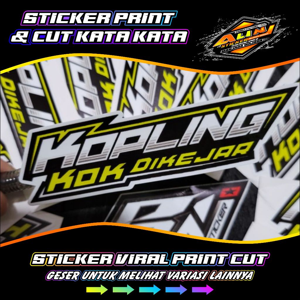 Jual CETAK STICKER PRINT CUT MANA, LOGO, DLL BISA REQUEST DESIGN (ada ...