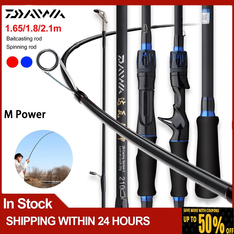 Jual 2024 New Joran Pancing DAIWA Baitcasting Rod Medium Carbon Lure Fishing Rod ultralight ...