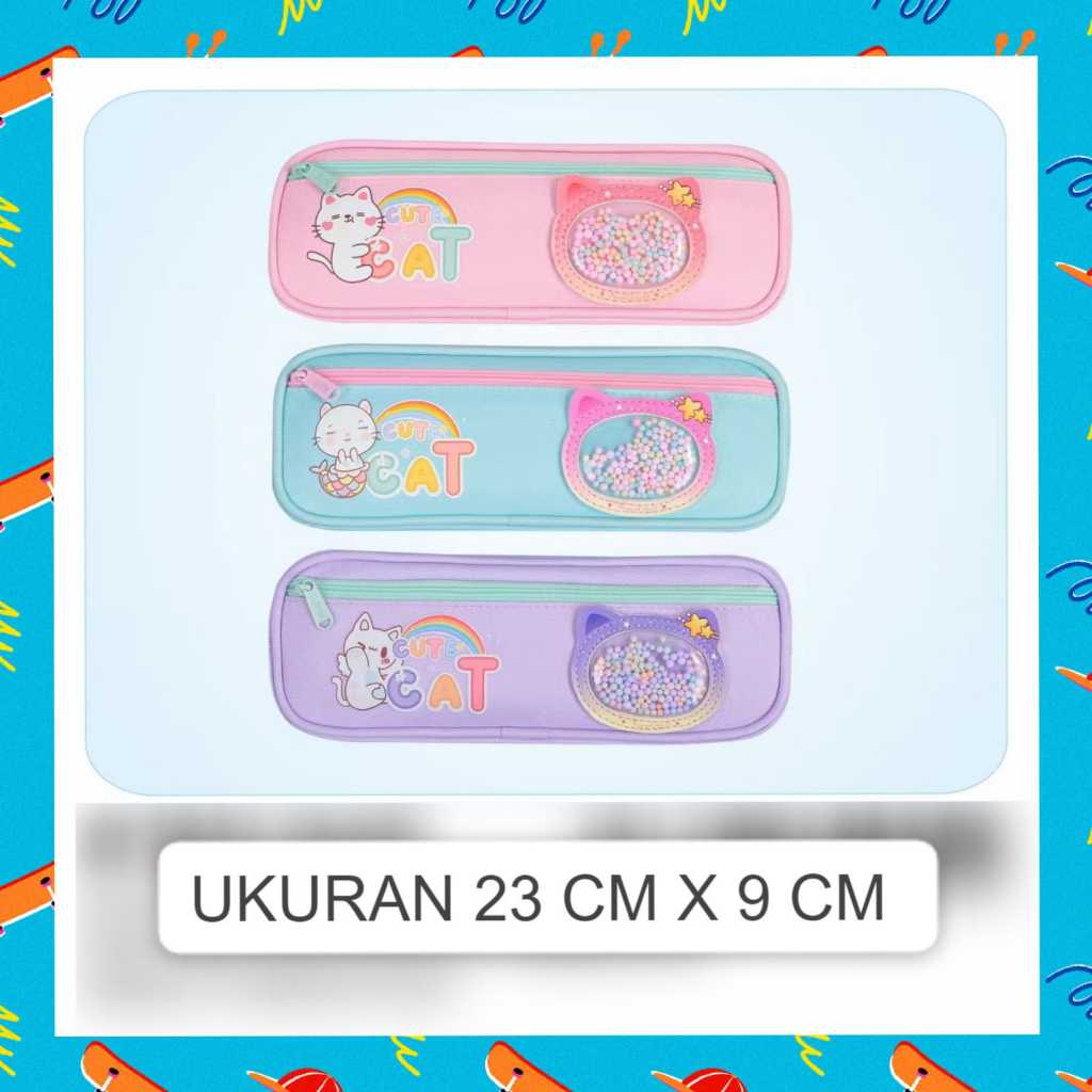 Jual GM - TEMPAT PENSIL KAIN CAT | KOTAK PENSIL KUCING | DOMPET PENSIL ...