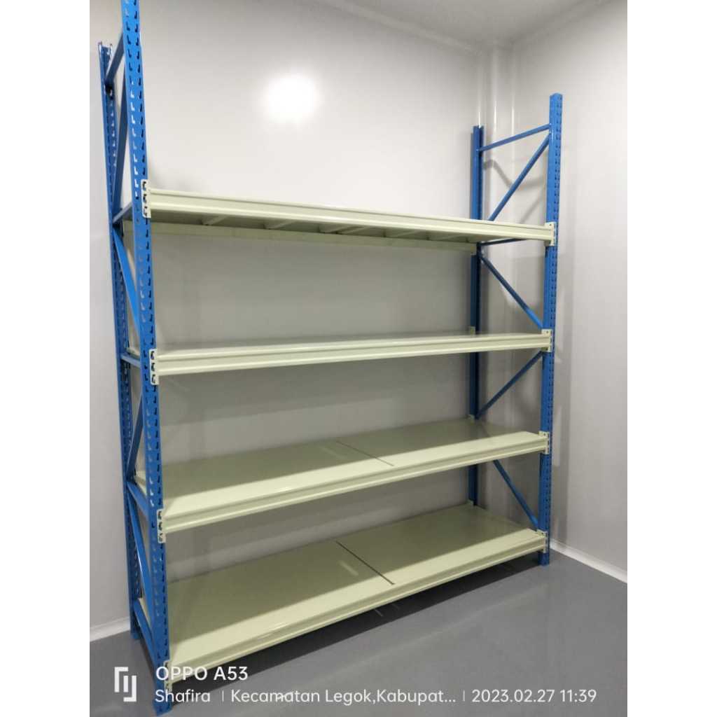 Jual Rak Gudang Medium Duty Rack, Rak Serbaguna Kapasitas 500kg/Level ...