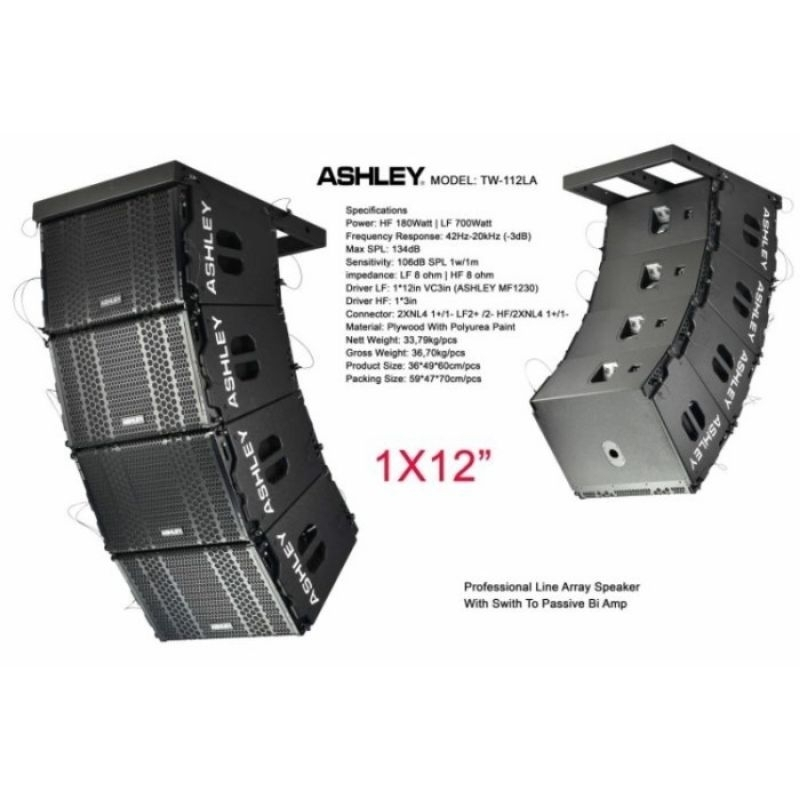 Jual SPEAKER LINE ARRAY ASHLEY TW 112 LA 12 INCH ASHLEY TW112LA ...