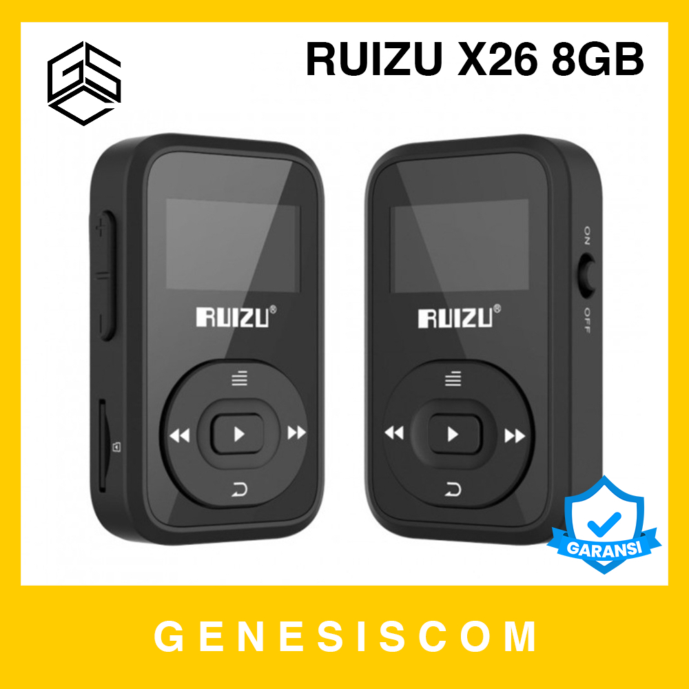 Jual MP3 MP4 Player Ruizu X26 8GB Bluetooth + 3.5mm Audio Jack AUX ...