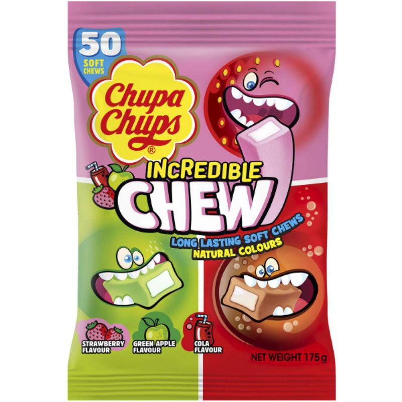Jual Chupa Chups Incredible Chews Candy 50 Pcs Original Australia ...