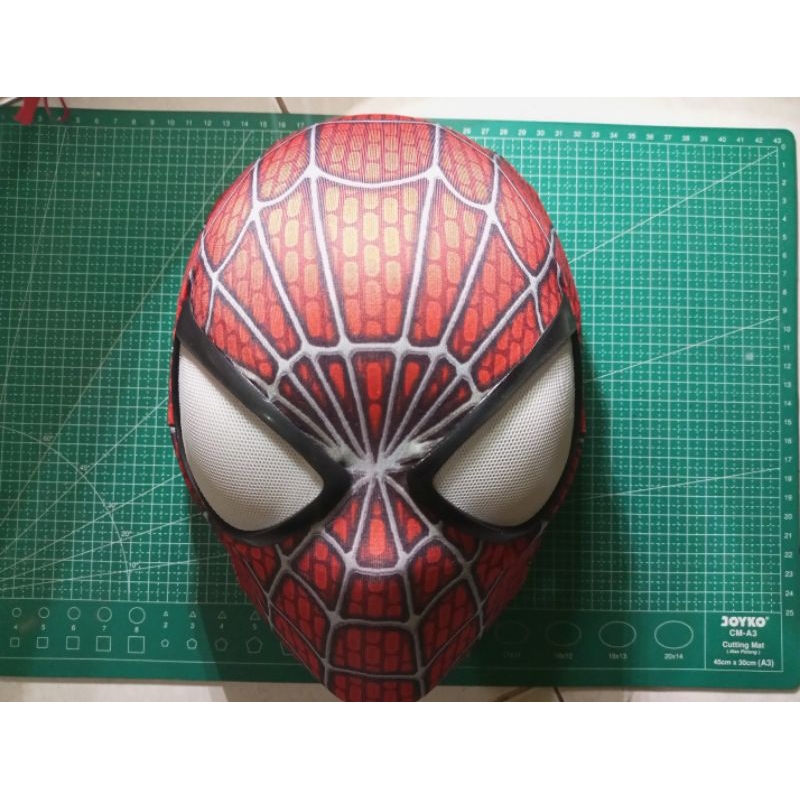 Jual Mask Spiderman Tobey Maguire, Topeng Spiderman Tobey Detail ...