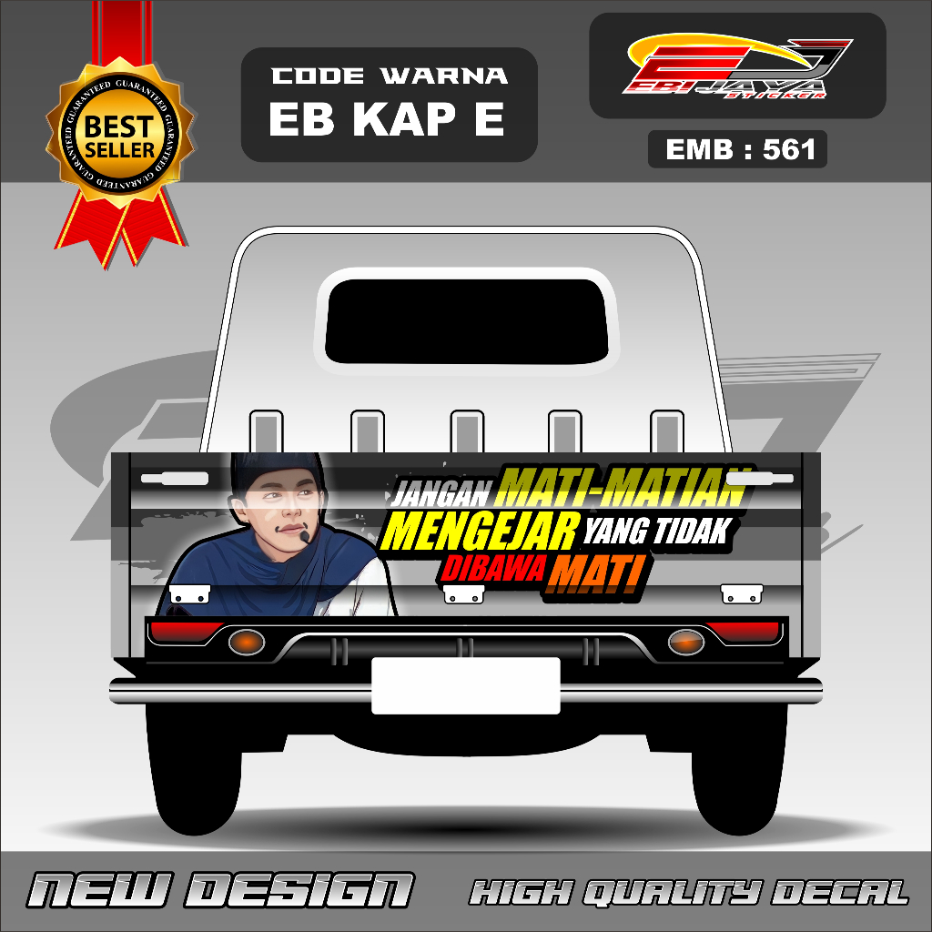 Jual STIKER DECAL ALL PICK UP FREE CUSTOM TULISAN NEW DESAIN-STICKER ...