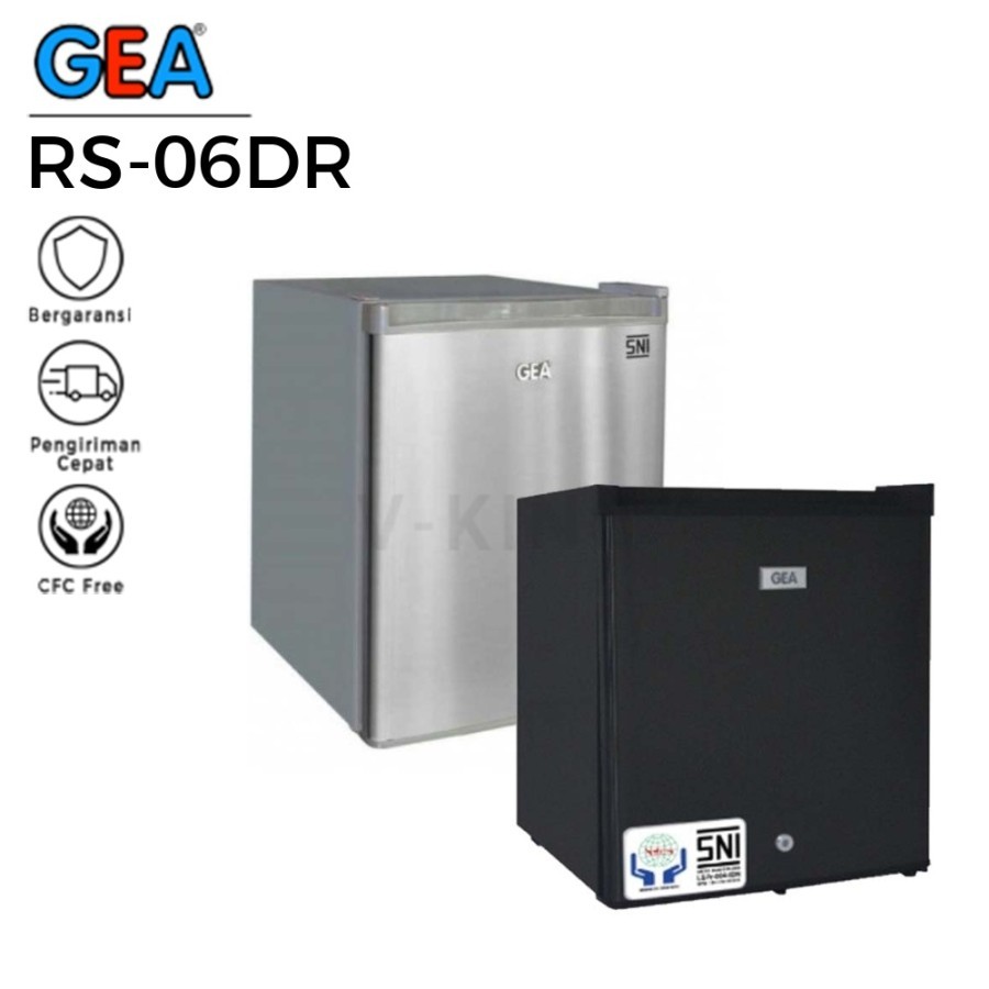Jual GEA RS-06DR / RS06DR Bar Mini Fridge Kulkas Mini Bar 1 pintu 45L ...