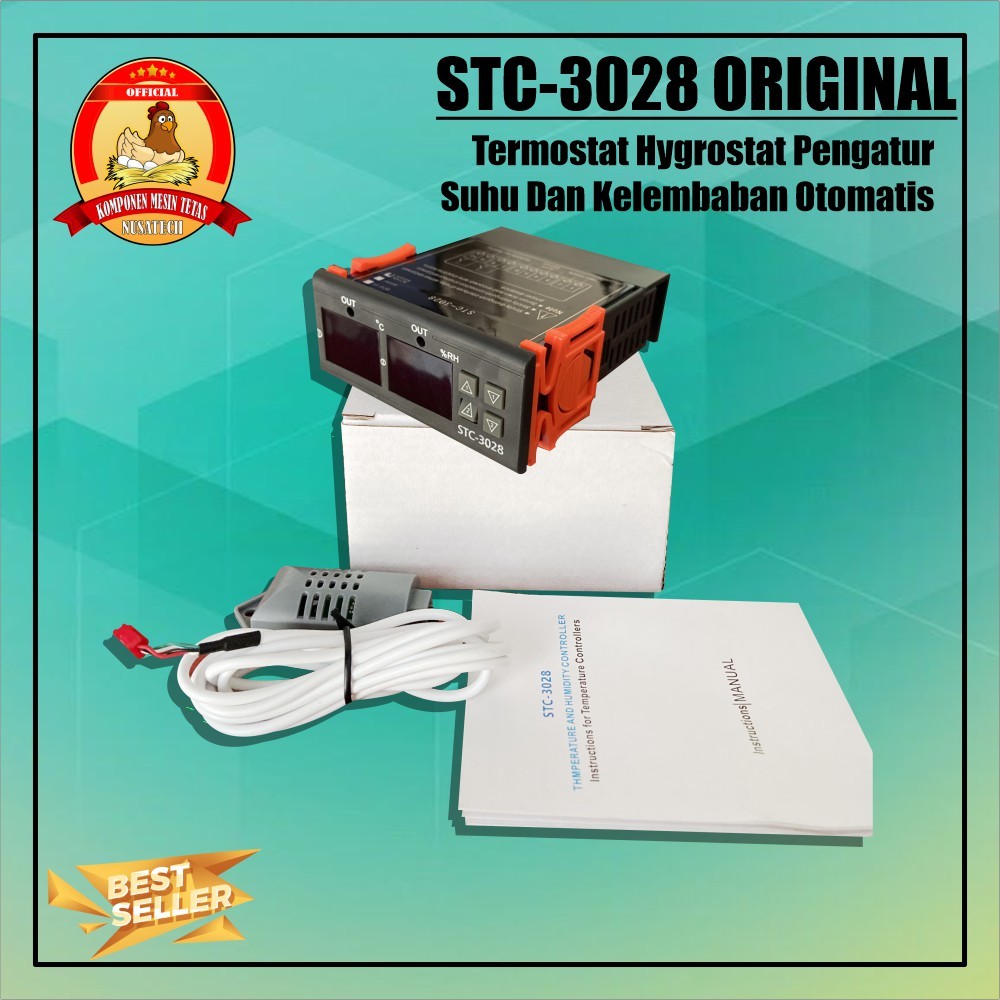 Jual ORIGINAL STC 3028 Termohygrostat 220V Termostat Hygrostat Pengatur ...