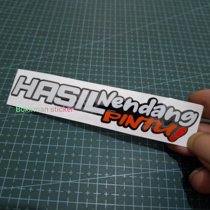 Jual STICKER HASIL NENDANG PINTU CUTTING | Shopee Indonesia