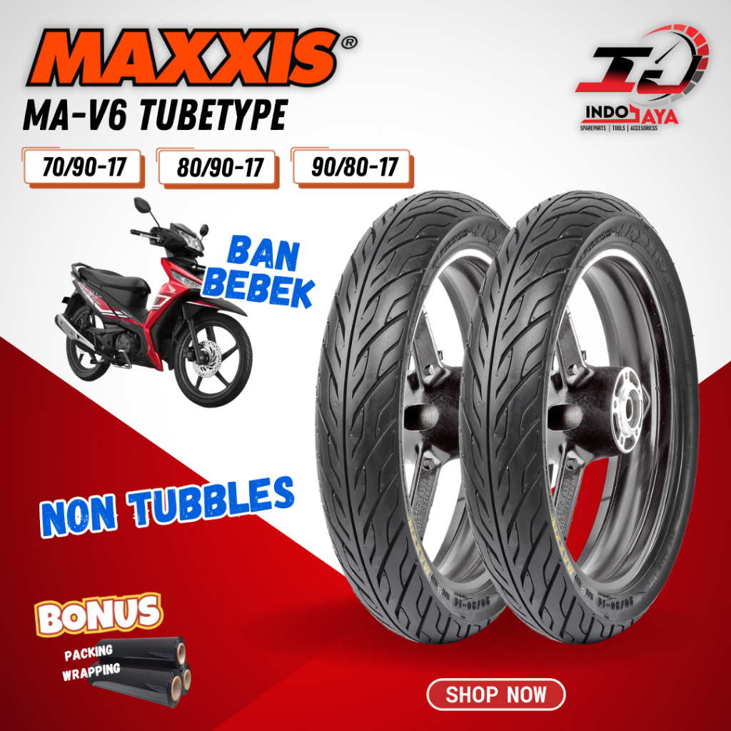 Jual [BAYAR DI TEMPAT] MAXXIS TUBETYPE MA-V6 / BAN MAXXIS (50/90-17 - 60/90-17 - 70/90-17 - 80/ ...