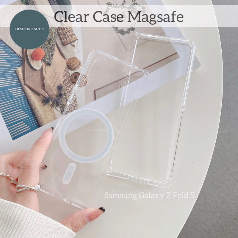 Jual Case Magsafe Samsung Galaxy Z Fold 5 Clear case magnetic Z Fold 5 ...
