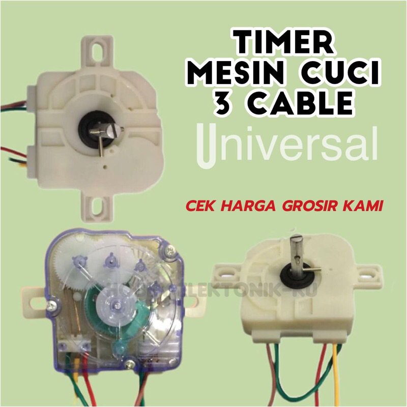 Jual TIMER MESIN CUCI 3 CABLE UNIVERSAL | Shopee Indonesia