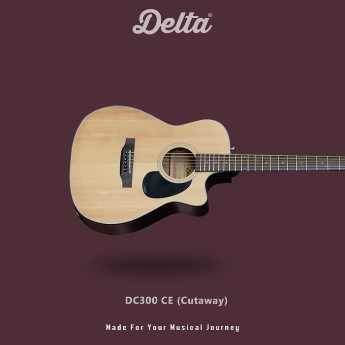 Jual Delta DC300CE Solid TOP Gitar Akustik Elektrik DC 300 CE DC300 CE ...