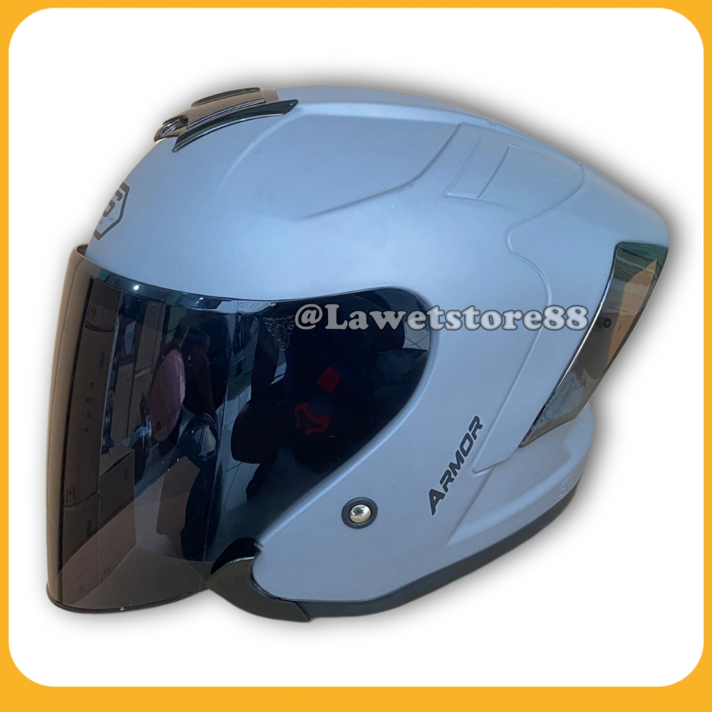 Jual Helmets Sepeda Motor Half Face Murah Standar Sni Terbaru Kekinian ...