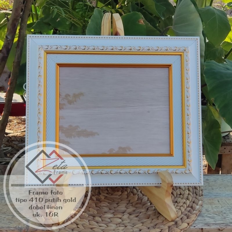 Jual Bingkai sertifikat/Foto - Tipe 410 putih gold uk. 10R (20x25cm ...