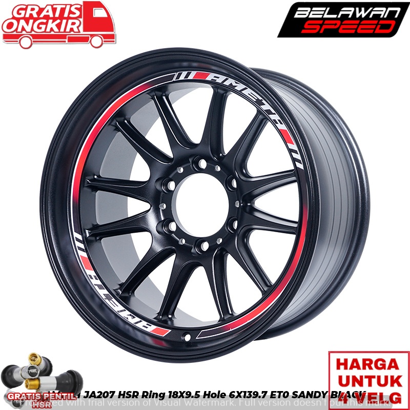 Jual PELEK MOBIL RACING VELG MODIFIKASI RING 18 HSR AMETH PCD 6X139,7 ...