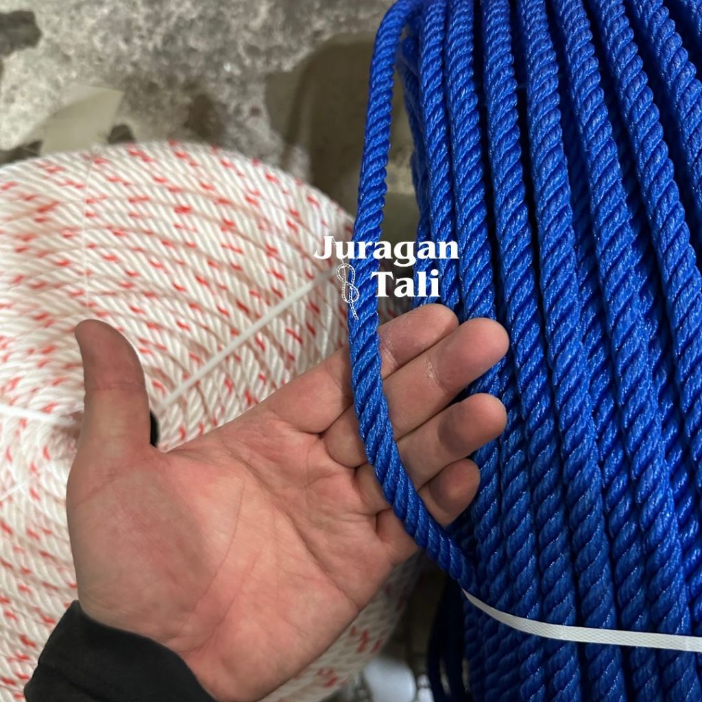 Jual Tali Tambang Nylon PE - Ukuran 10 mm (1 ROLL : 200METER) | Shopee ...