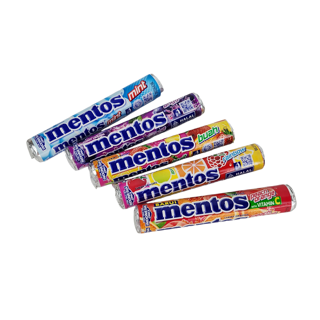 Jual Mentos Roll - Stay Fresh with Chewy Dragees Mint Candy - 29g ...