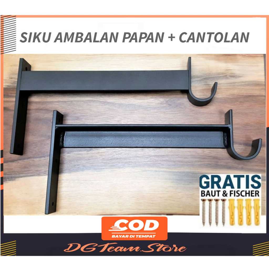 Jual BESI SIKU AMBALAN PAPAN / BESI PENYANGGA PAPAN / SIKU L / RAK ...