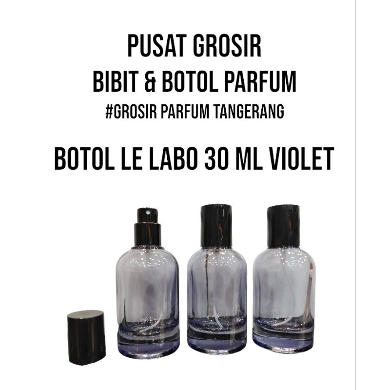 Jual BOTOL LE LABO 30 ML VIOLET TRANS BLACK CAP DRAT PUTAR - BOTOL ...