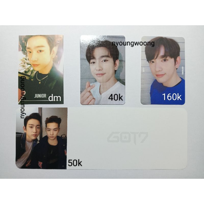 Jual PHOTOCARD GOT7 JJP JINYOUNG JAYB | Shopee Indonesia